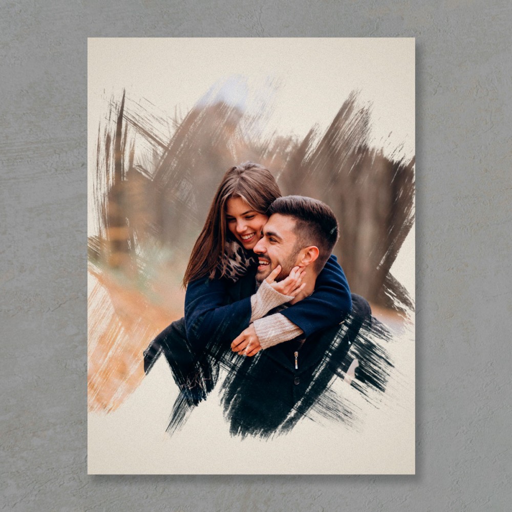 Tablou personalizat watercolor vertical | LaGalerie.ro